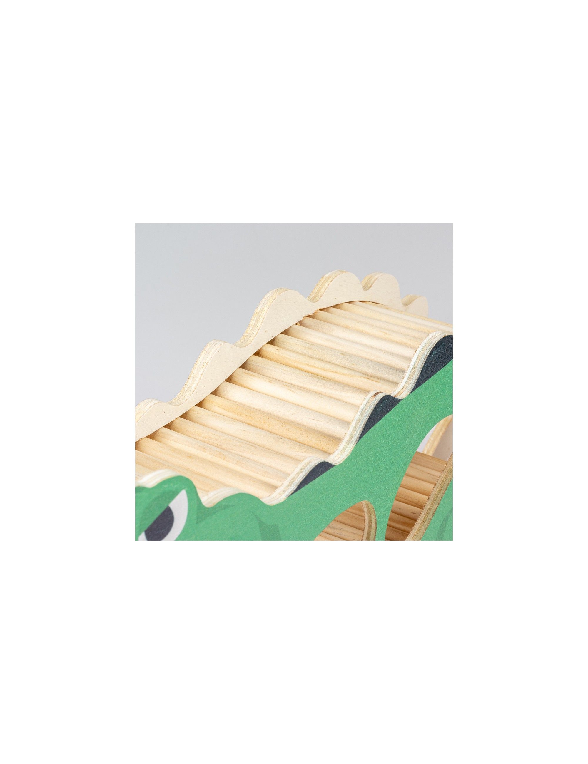Crocodile DUVO+ Wooden House for Rodents - Adventure and Style