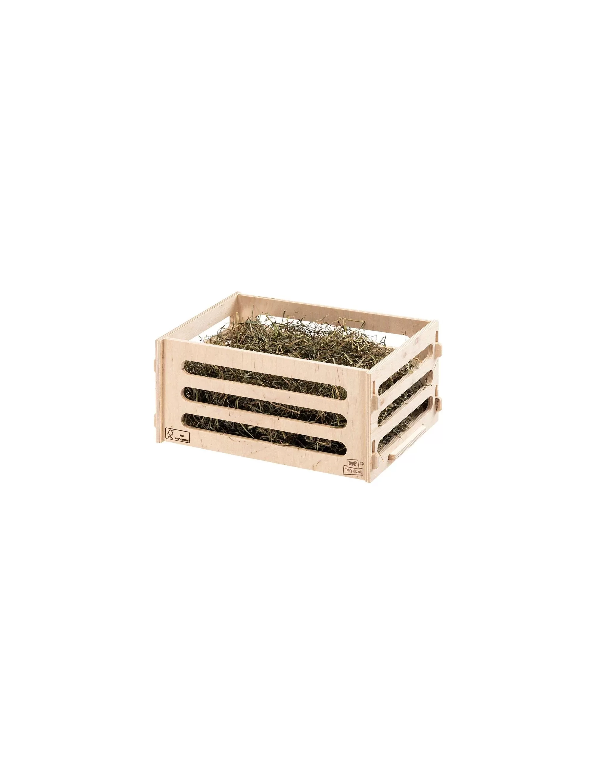 FSC™ FERPLAST Wooden Hay Box - For Small Animals