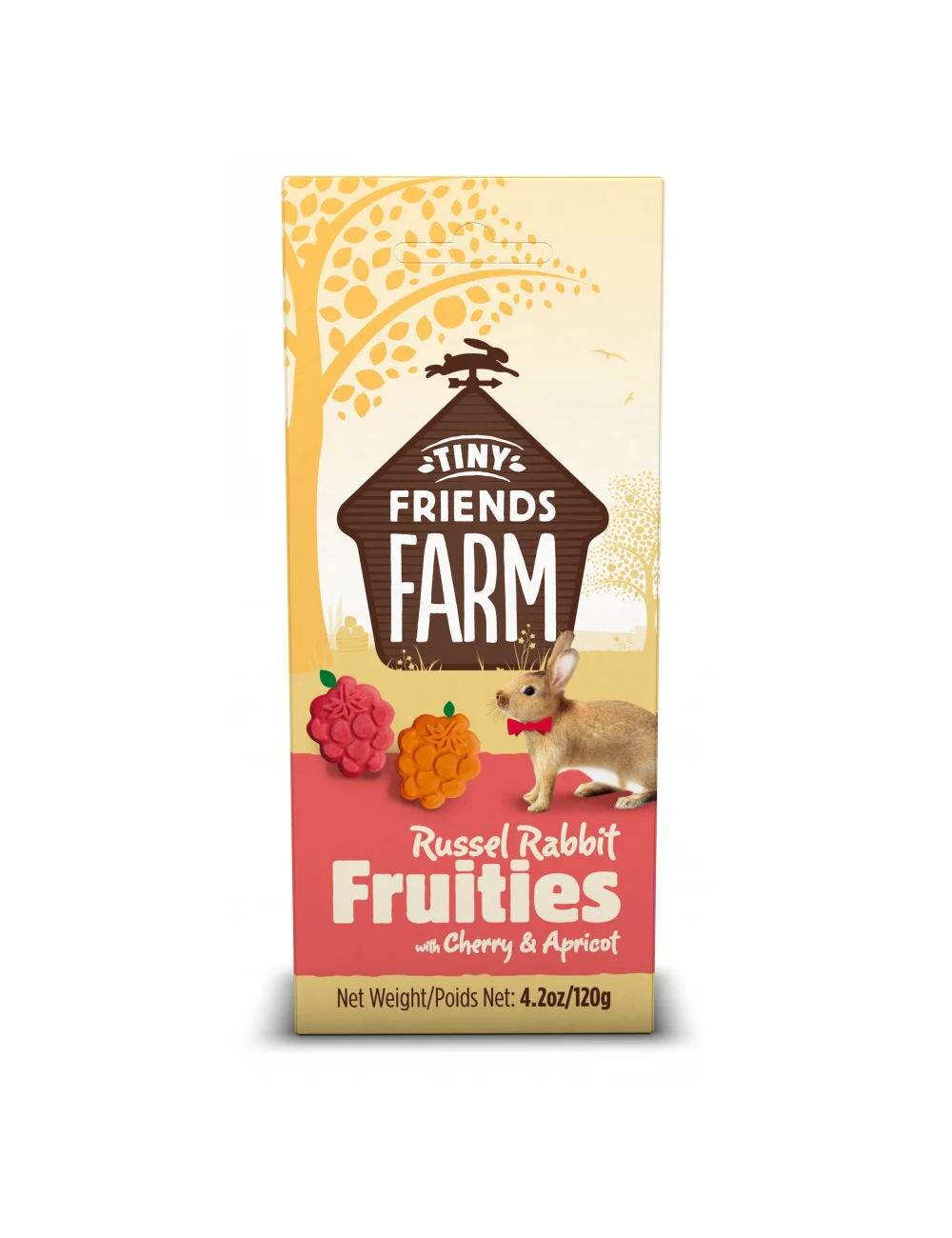 TINY FRIENDS FARM - Russel Rabbit Fruities - Cereza y albaricoque